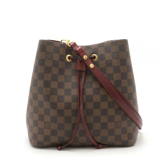 Louis Vuitton | Bags | Louis Vuitton Damier Neonoe Shoulder Bag Cherry ...